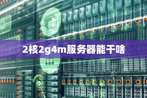 2核2g4m服务器能干啥-A5互联